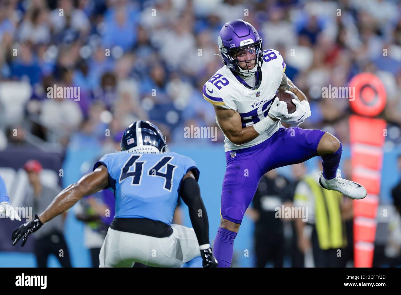 Minnesota Vikings wide receiver Jeshaun Jones (82) catches a pass as ...
