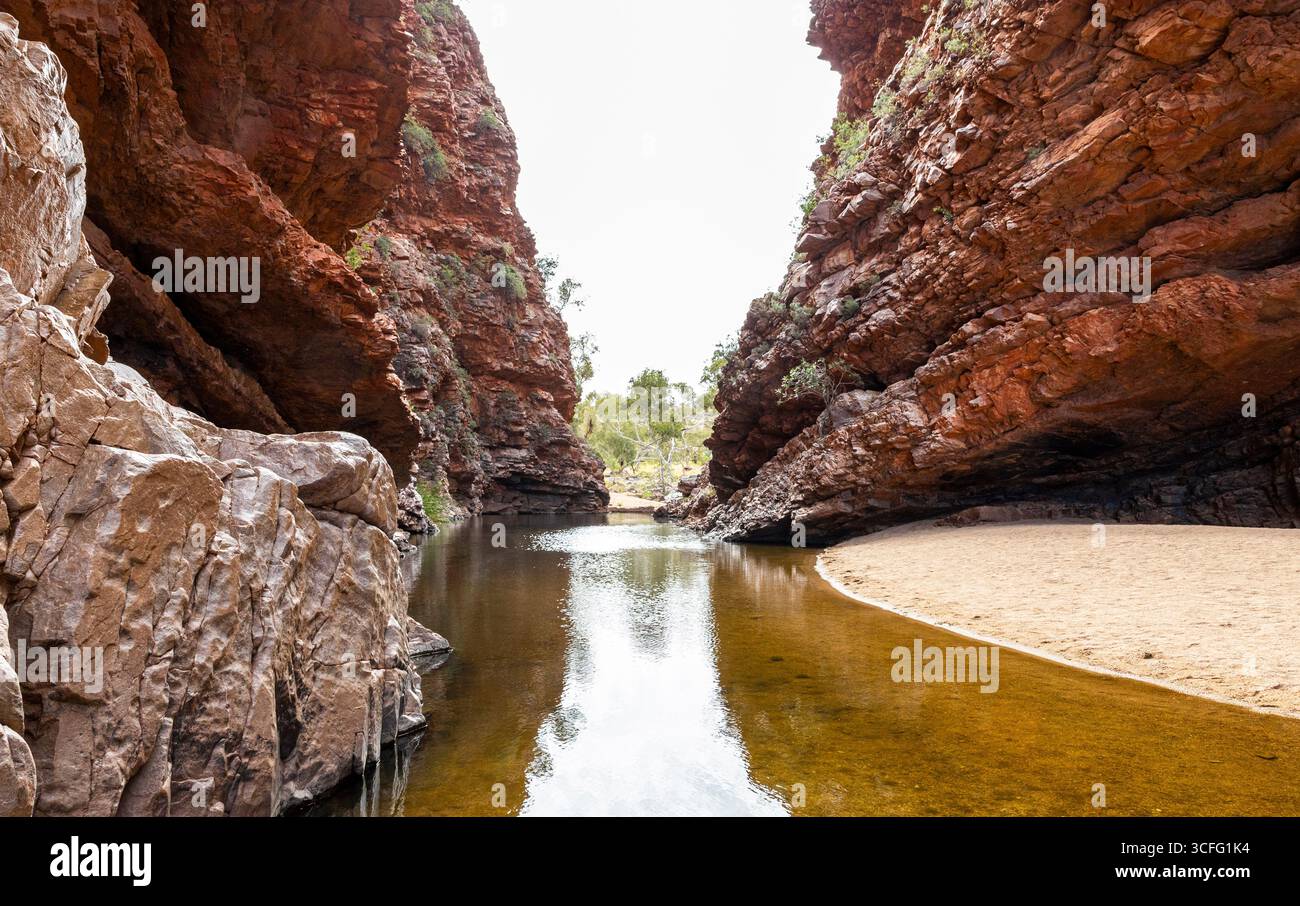Australian bush area around Simpsons Gap (arrernte Rungutjirpa ...