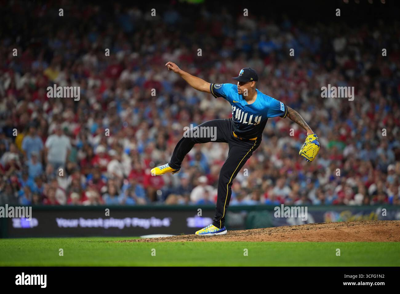 Philadelphia Phillies' Jhoan Duran plays during a baseball game Friday ...
