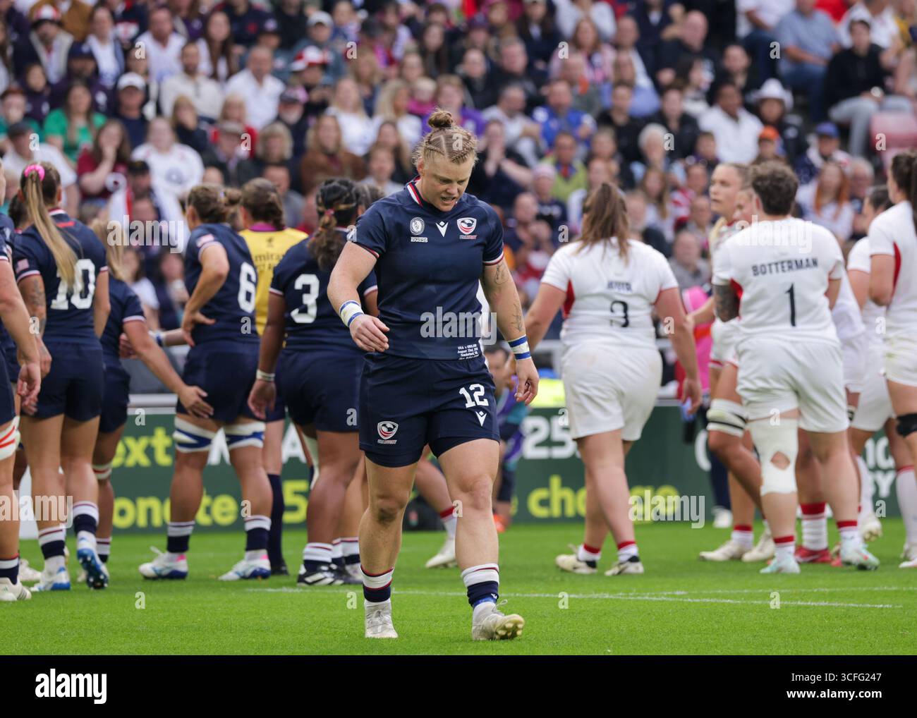 Sunderland, UK. 22nd August 2025. Alev Kelter (USA) during the England ...