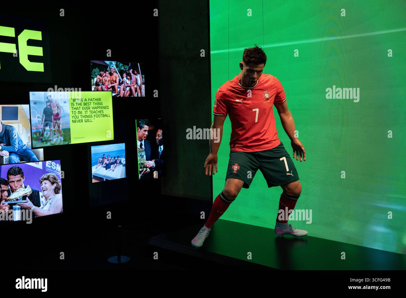 Hong Kong CR7 Life Museum Wax sculptures of the Portuguese soccer ...