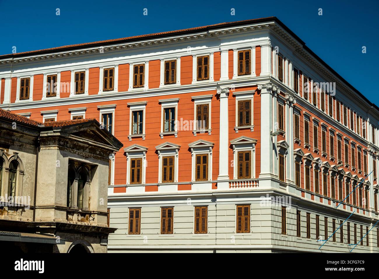 Italian Neoclassical architecture in Trieste, Italy Stock Photo - Alamy