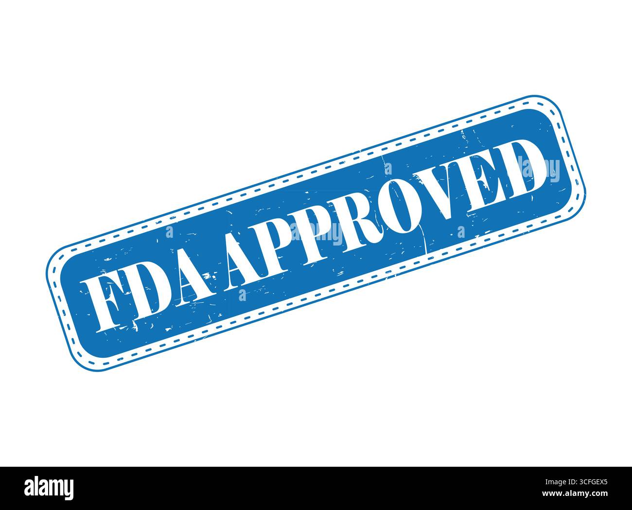 Fda approved stamp isolated hi-res stock photography and images - Alamy