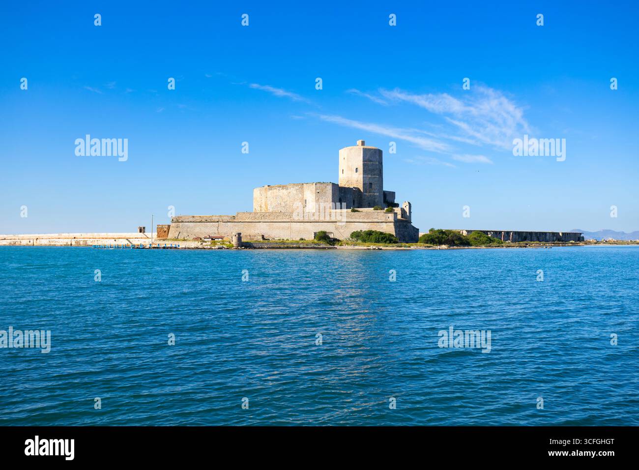 Castello della Colombaia or Torre Peliade Castle or Castello di Mare is ...