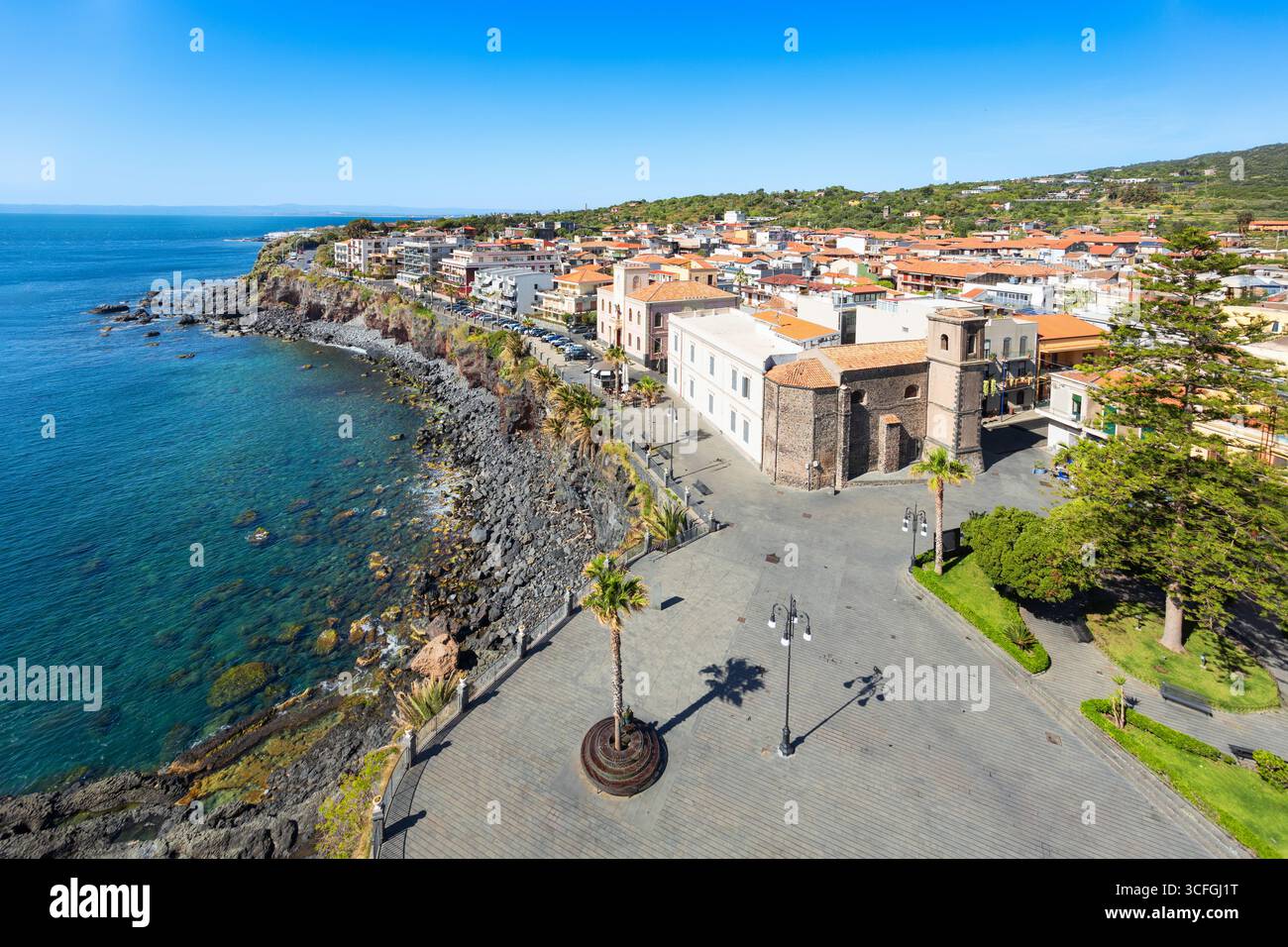 Church of St. Joseph or Chiesa di San Giuseppe aerial panoramic view in ...