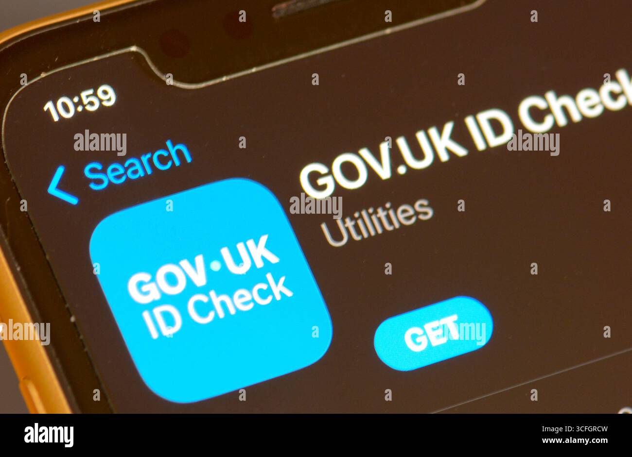 Id check phone hi-res stock photography and images - Alamy