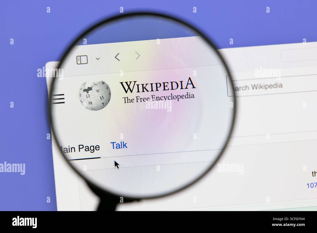 Wikipedia homepage 2025 hi-res stock photography and images - Alamy