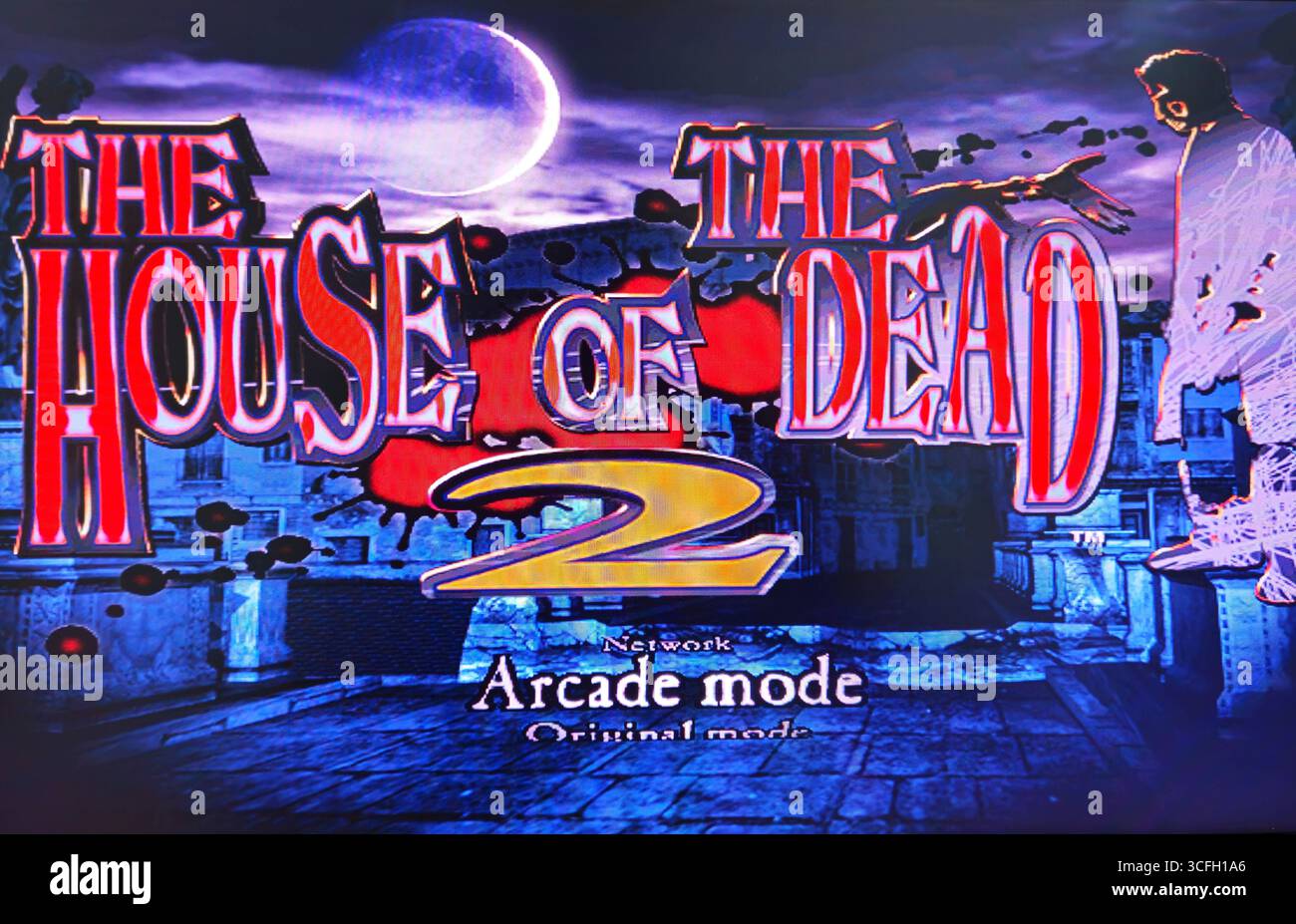 The House of the Dead 2 Arcade Game Screen, Horror Theme Stock Photo ...