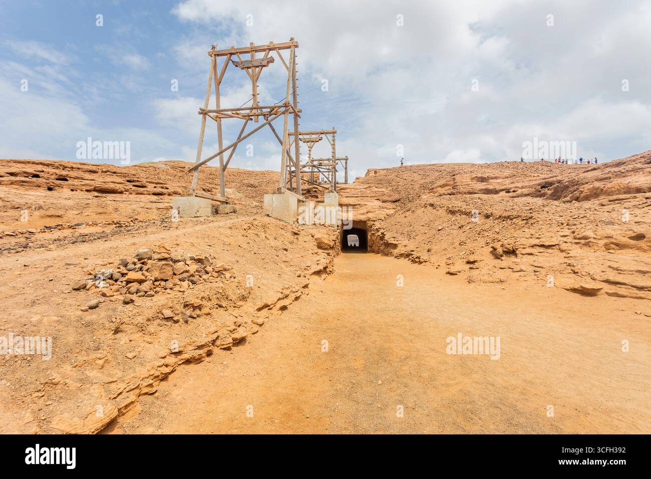 Old salt pans turned museum in Sal Island, Cape Verde, on August 7 ...