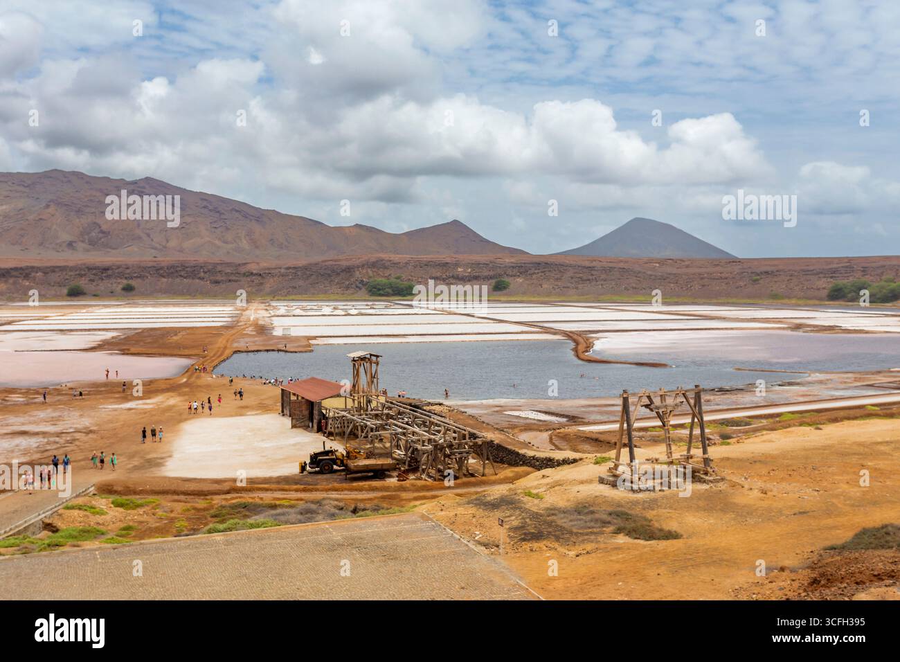 Old salt pans turned museum in Sal Island, Cape Verde, on August 7 ...