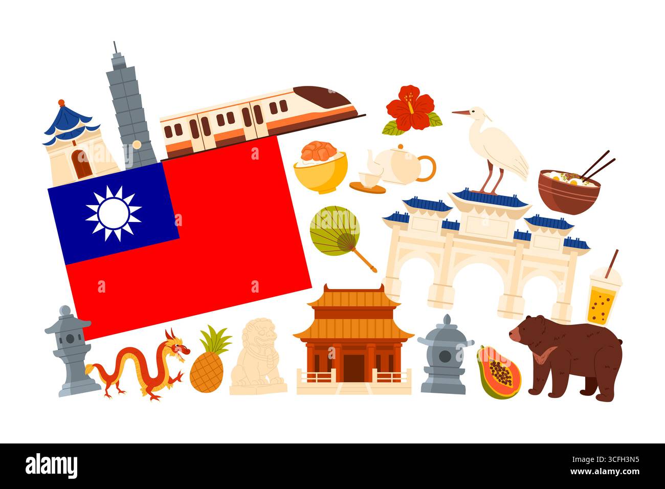 Bear flag building Cut Out Stock Images & Pictures - Alamy