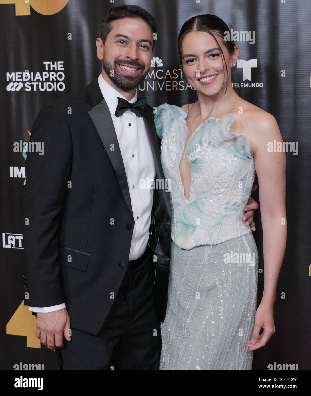 (L-R) Sebastian Zuleta and Julieth Restrepo arrives at The 40th Annual ...