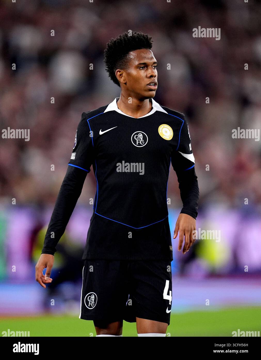 Chelsea’s Estevao during the Premier League match at London Stadium ...