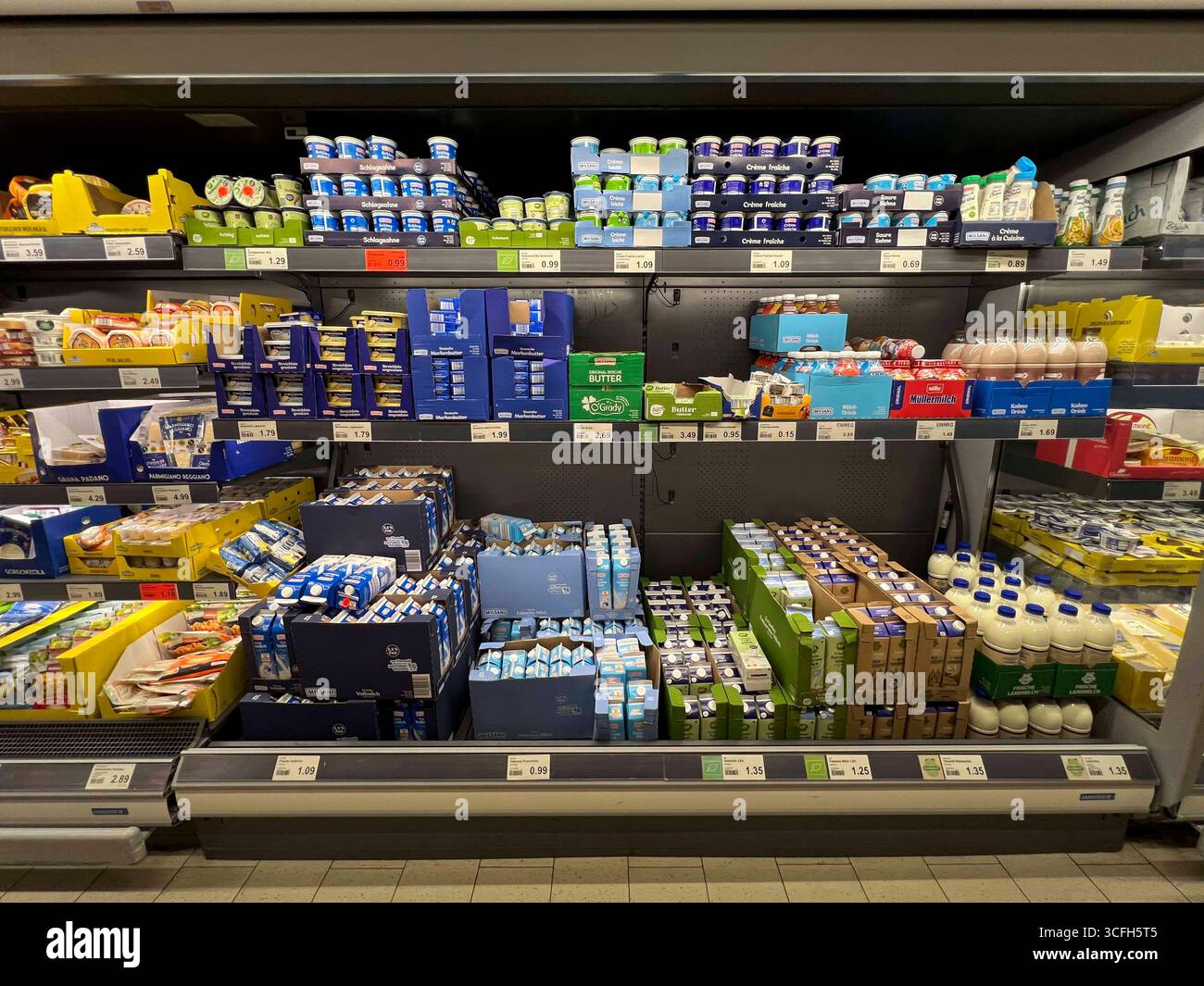 Aldi milk cheese hi-res stock photography and images - Alamy