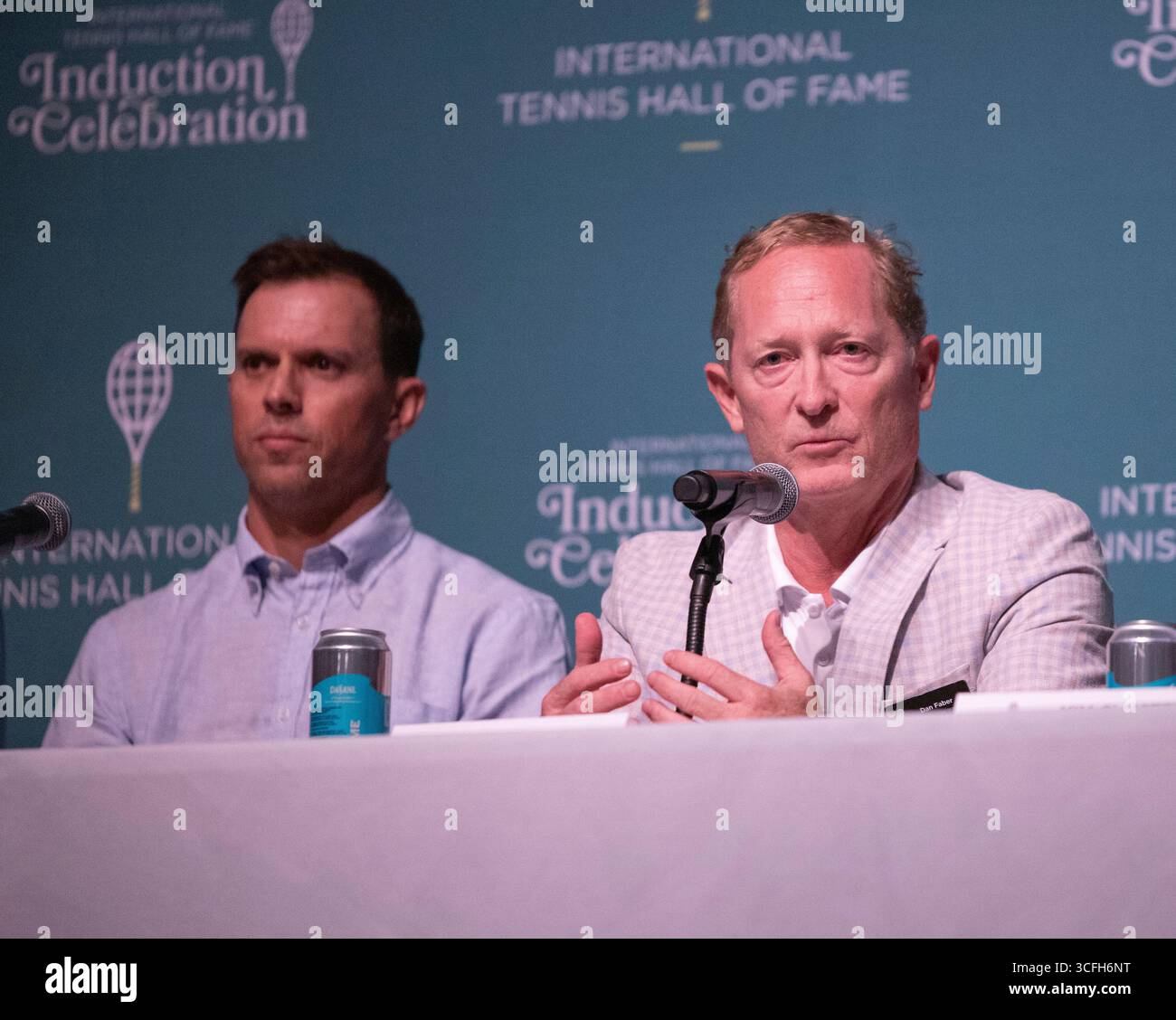 Newport, RI. August 22, 2025. Bob and Mike Bryan at the Induction ...