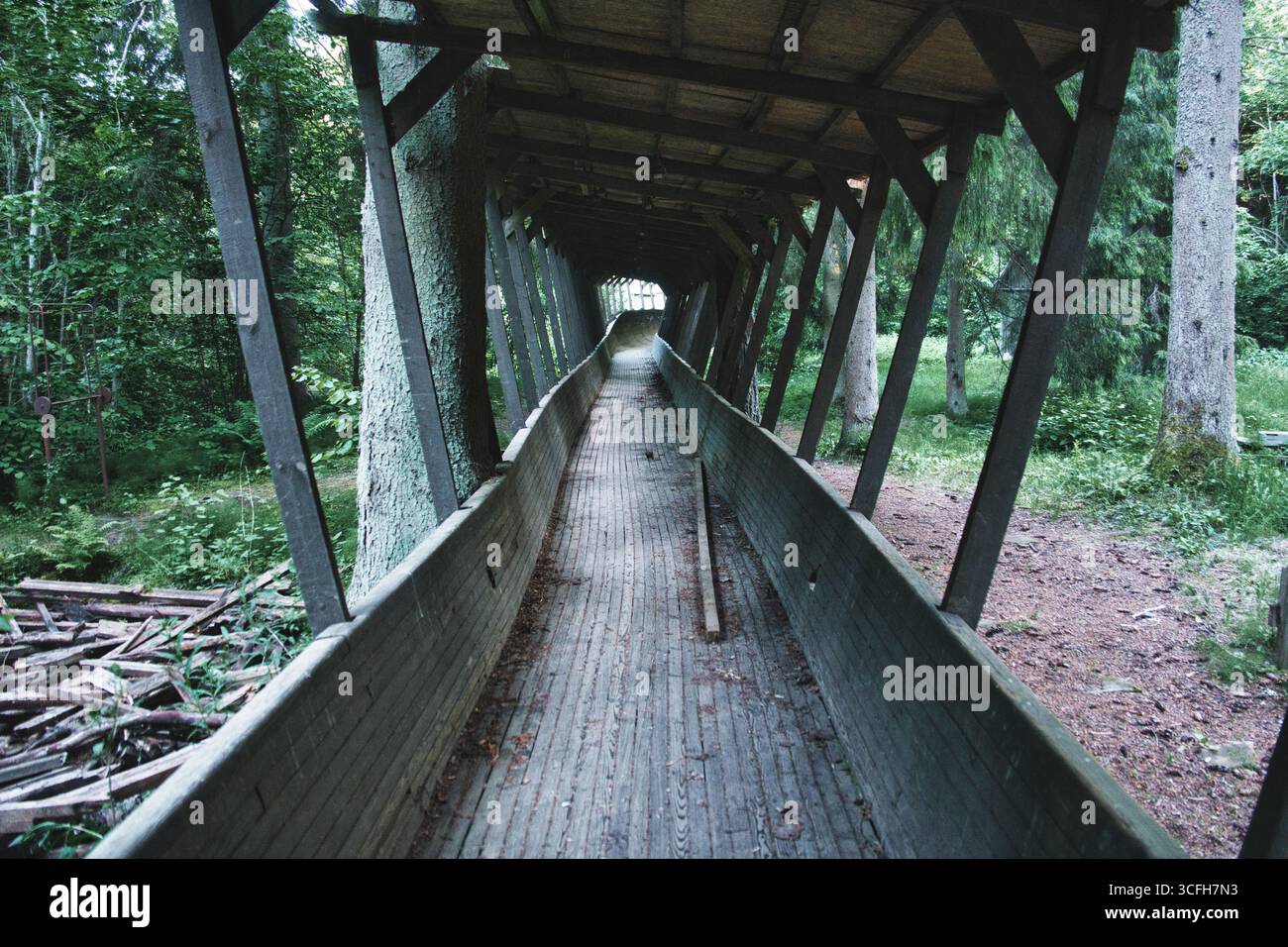 Abandoned bobsleigh track in hi-res stock photography and images - Alamy