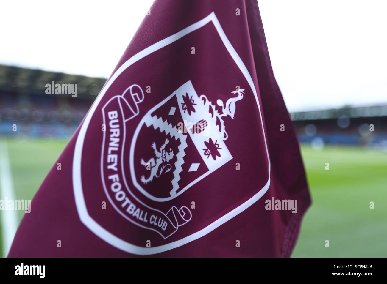 Burnley corner flag ahead of the Premier League match Burnley vs ...