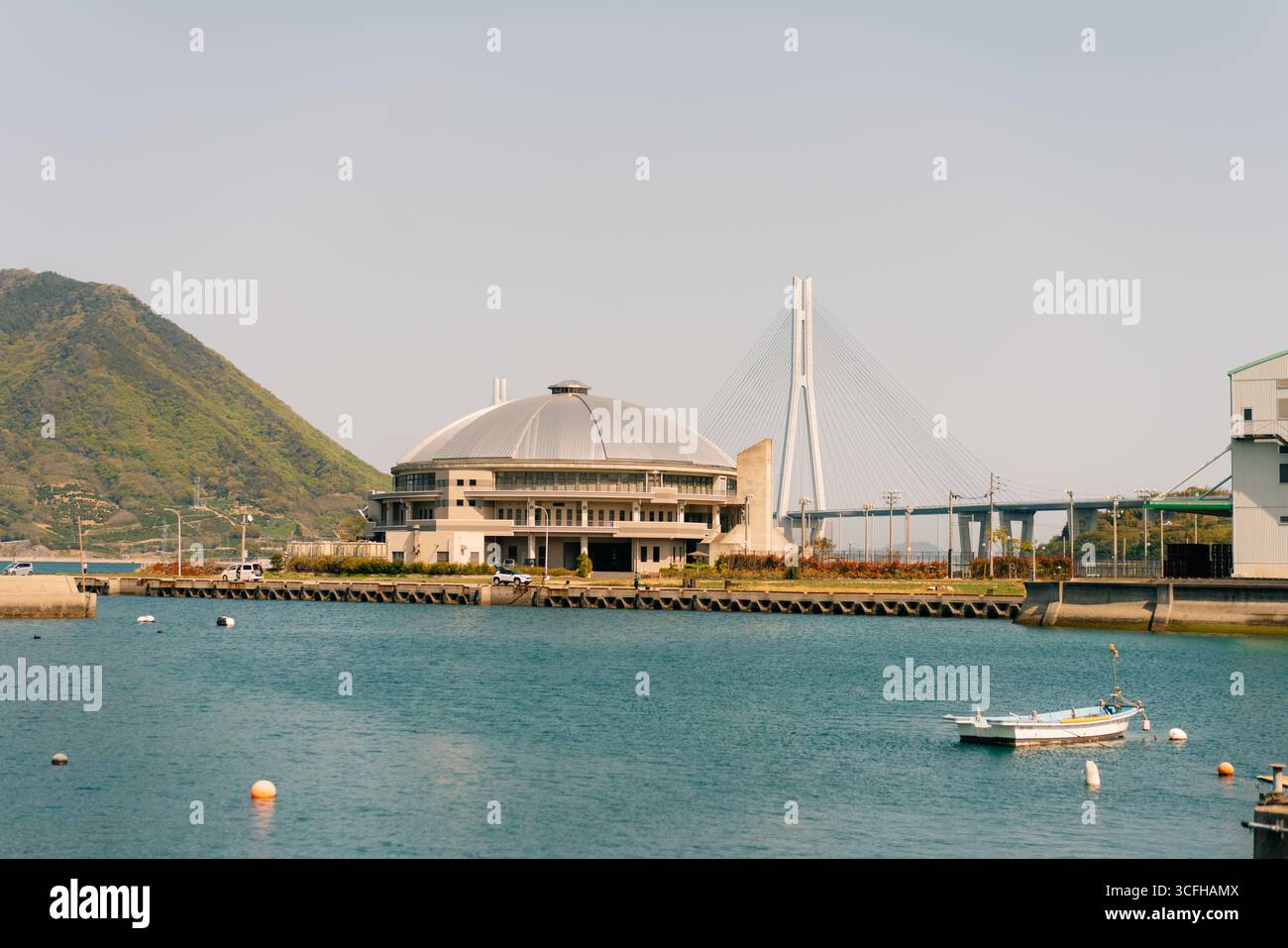 Shimanami kaido cycling route, Japan. Tatara Bridge. High quality photo ...