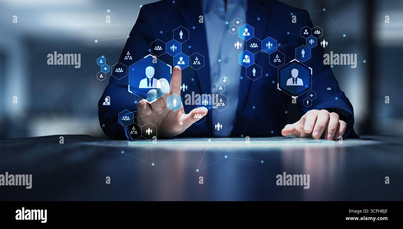 Human Resource Management and Organizational Structure Illustrated on ...