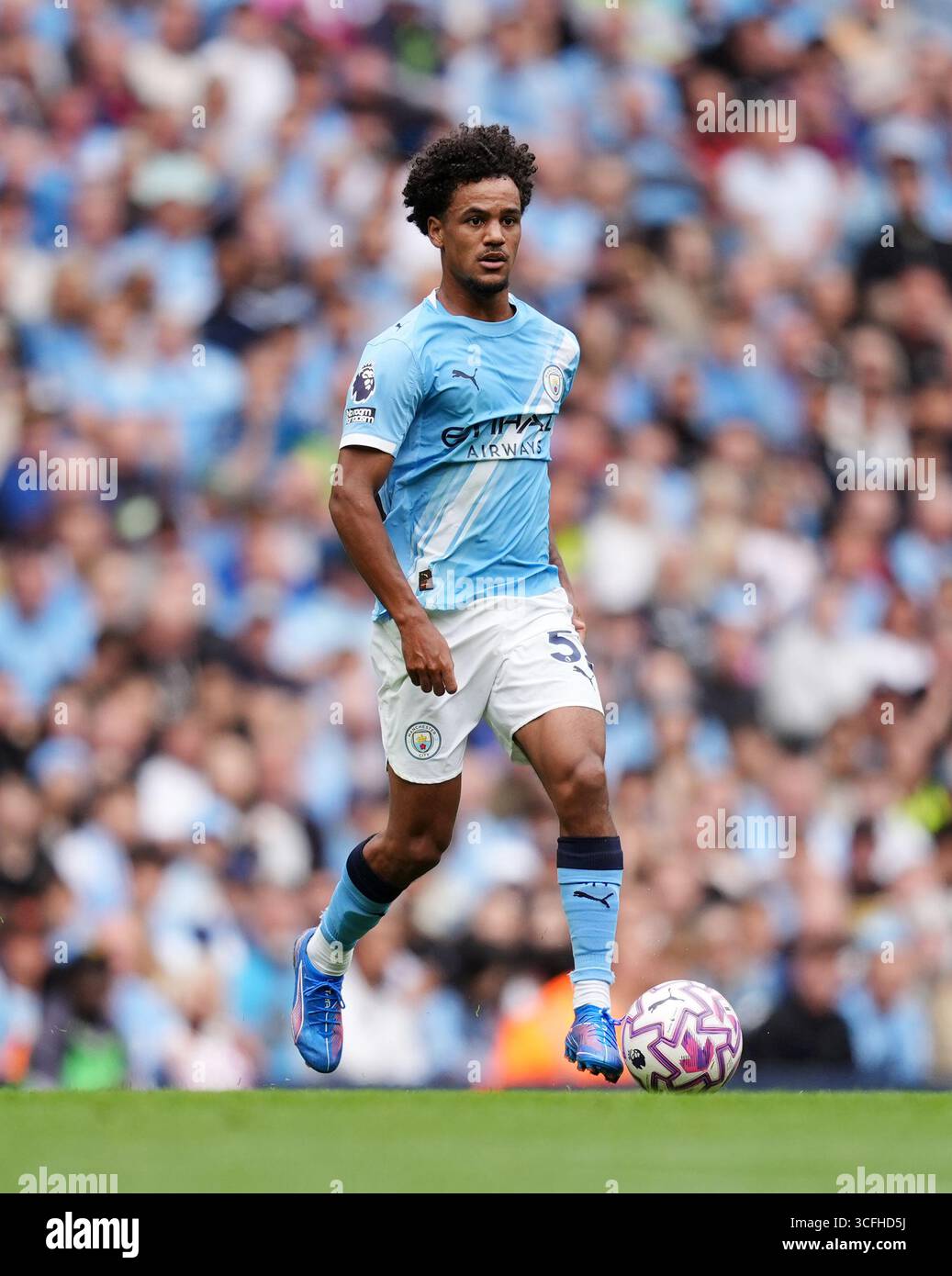 Manchester City's Oscar Bobb during the Premier League match at the ...