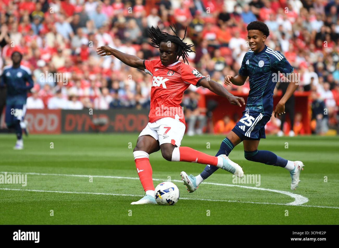London, England. 23rd Aug 2025. Tyreece Campbell shoots during the Sky ...