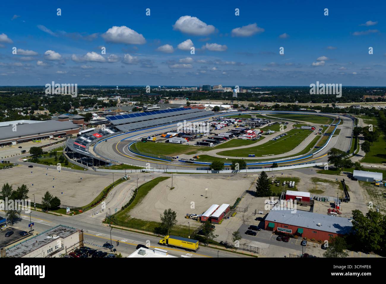 Aerial view of The Milwaukee Mile, the world’s oldest operating ...