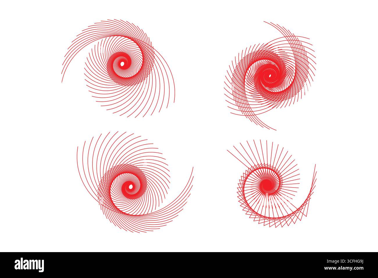 Abstract swirl patterns shapes Cut Out Stock Images & Pictures - Alamy