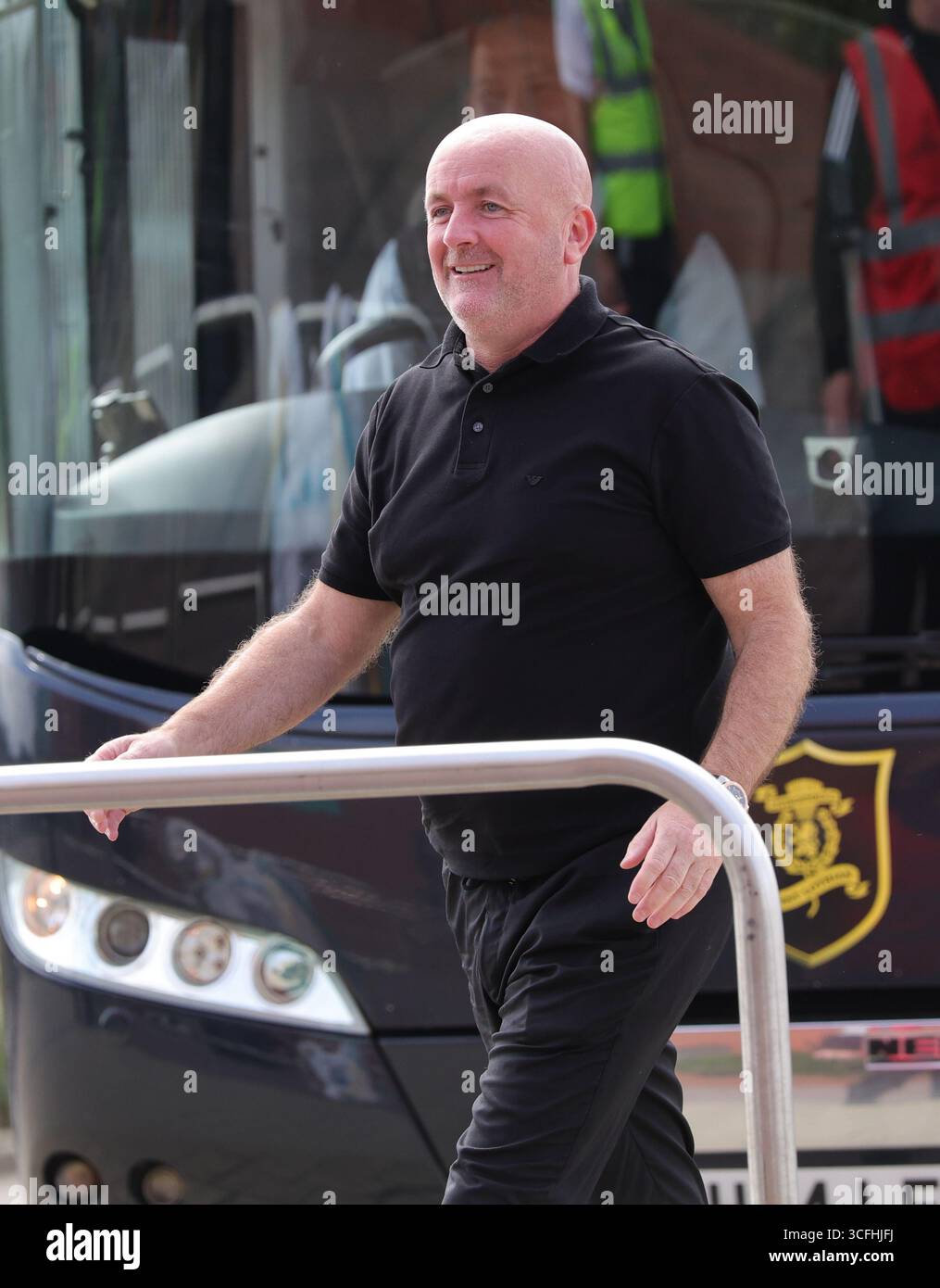 Livingston manager David Martindale arrives at the ground ahead of the ...