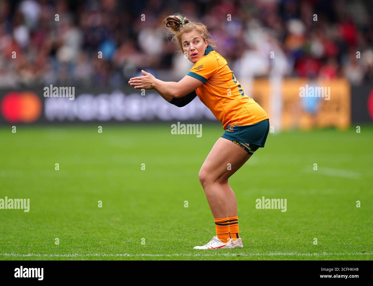 Australia's Lori Cramer during the Women's Rugby World Cup 2025 Pool A ...