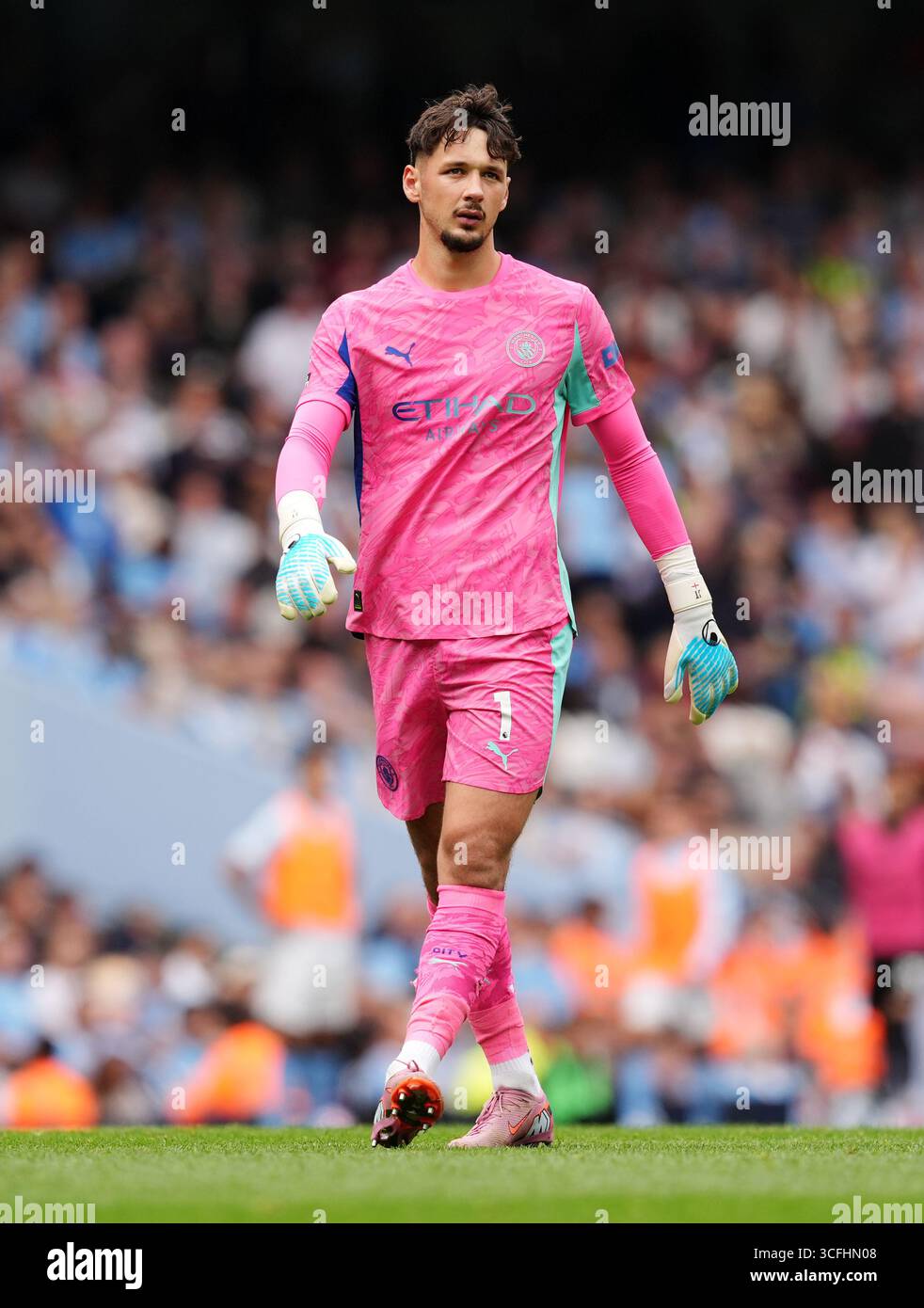Manchester City goalkeeper James Trafford during the Premier League ...