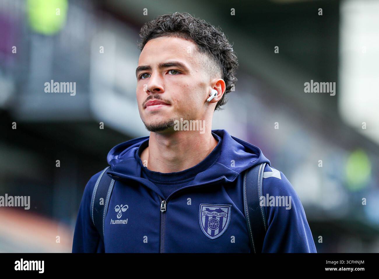 Chemsdine Talbi of Sunderland arrives at stadium ahead of the Premier ...