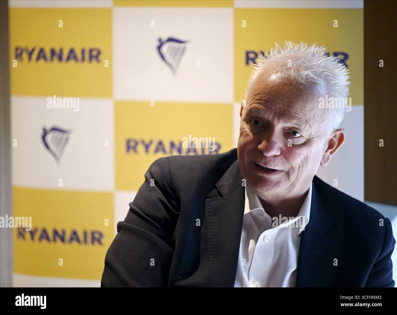 Irish budget airline Ryanair DAC CEO Eddie Wilson during his press ...