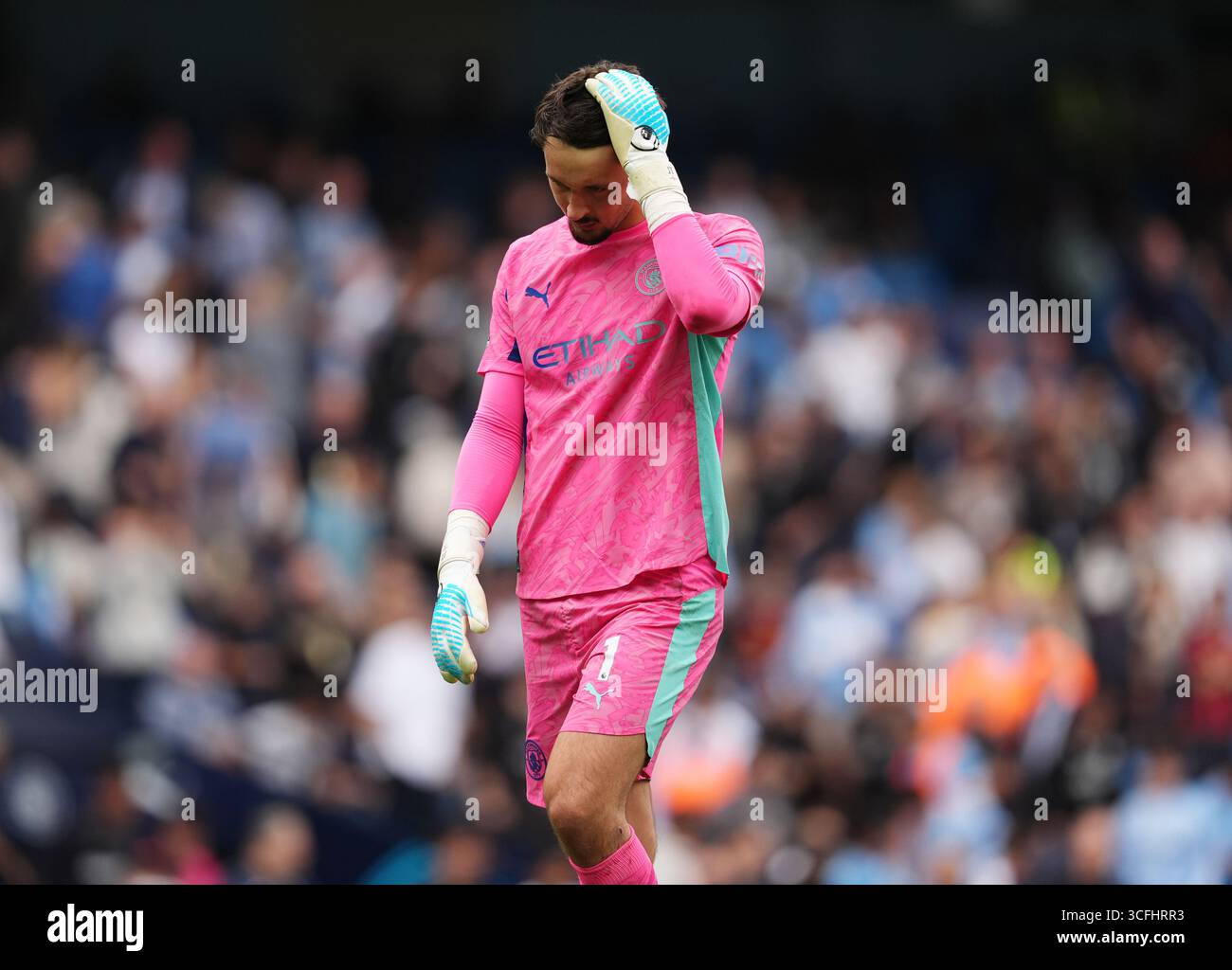 Manchester City goalkeeper James Trafford after the Premier League ...