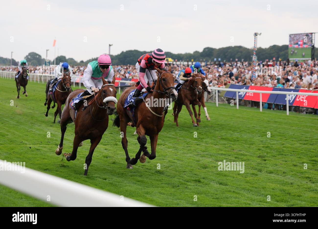 Tarriance (left) ridden by Colin Keane goes on to beat Many Men ridden ...