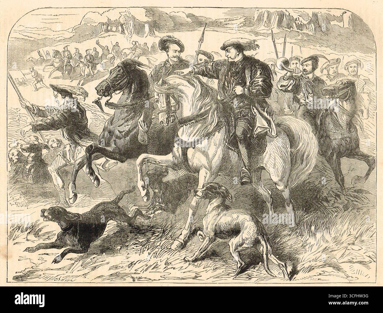 Henry viii anne boleyn hunting hi-res stock photography and images - Alamy