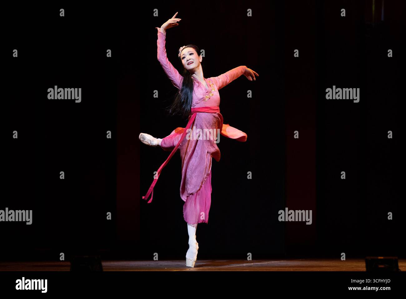 Xuan Cheng as Zhu Yingtai performs during dress rehearsal for Hong Kong ...