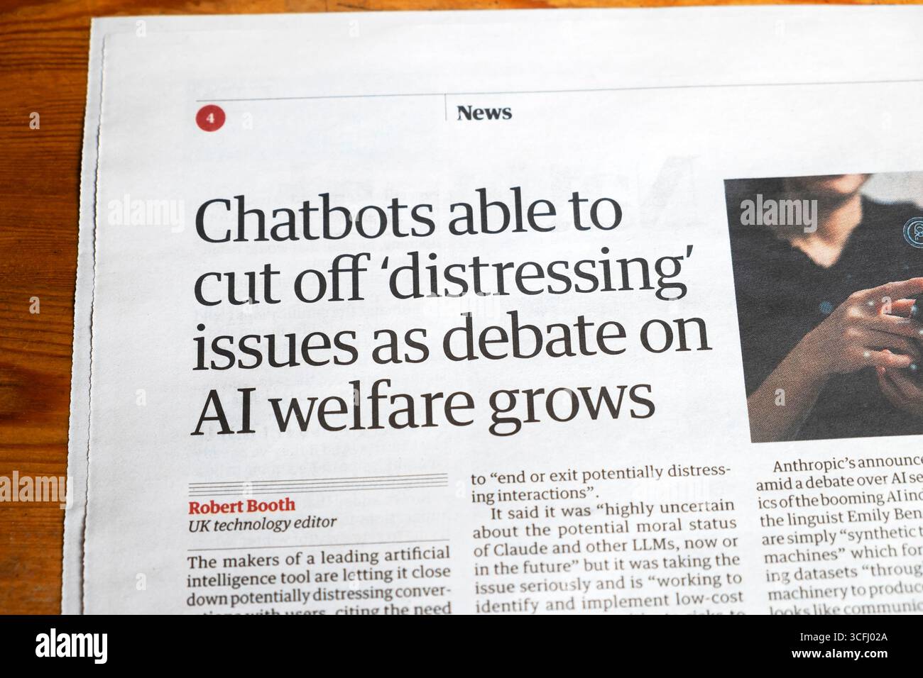 'Chatbots able to cut off 'distressing' issues as debate on AI welfare ...