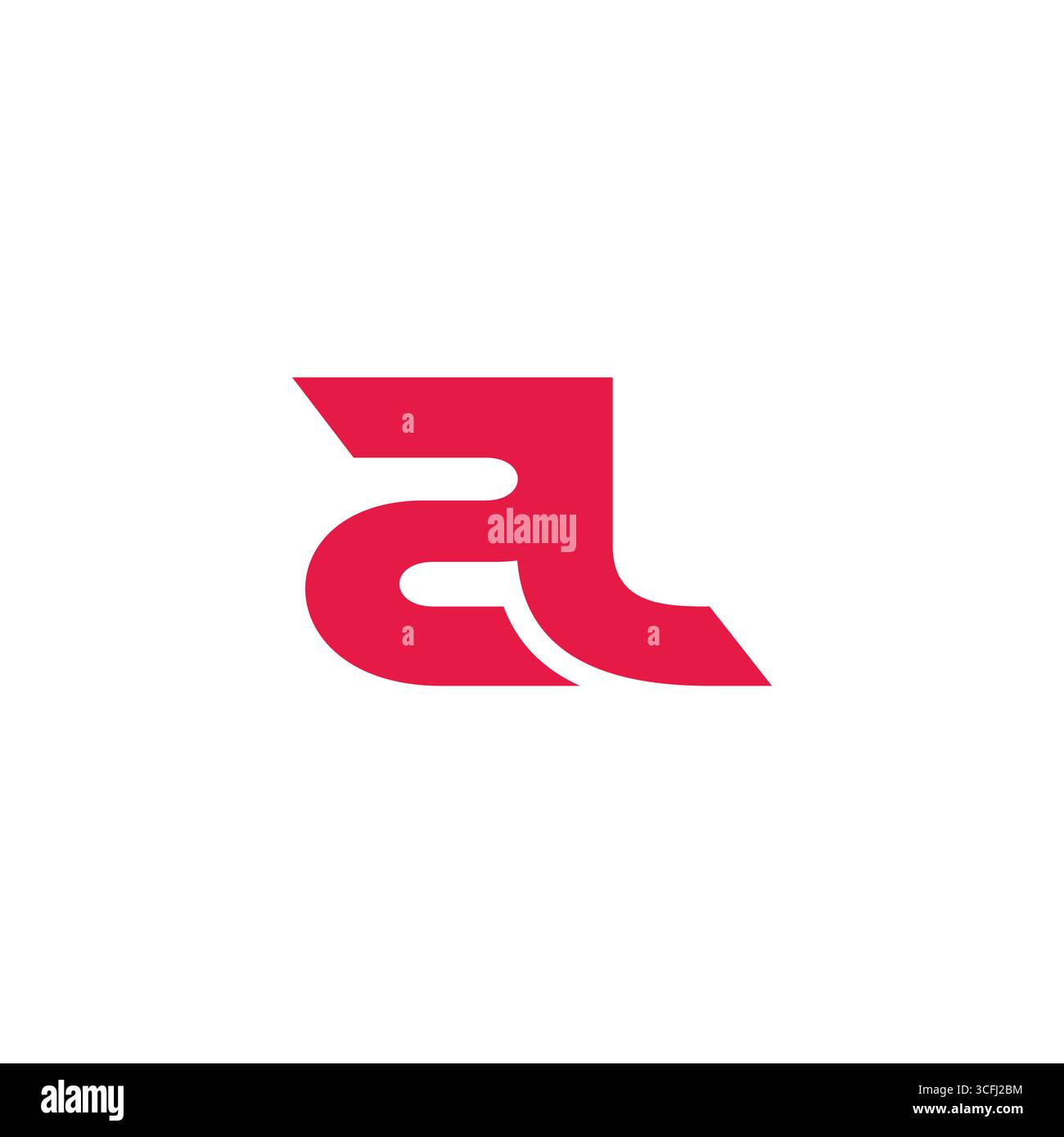 letter al simple geometric overlap logo vector Stock Vector Image & Art ...