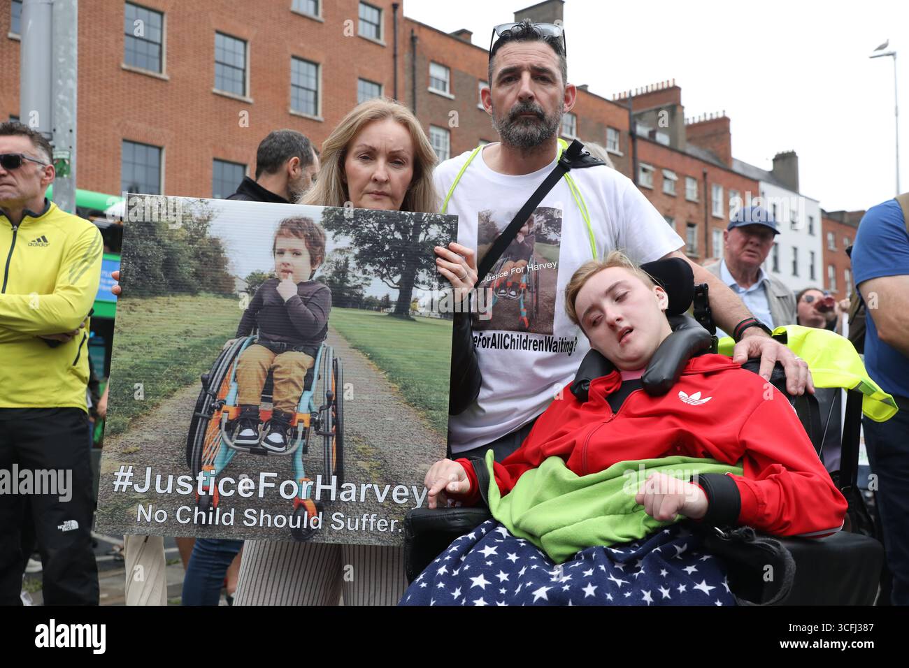 Joan Daly and Aaron Daly from Dun Laoghaire with their daughter Sophia ...