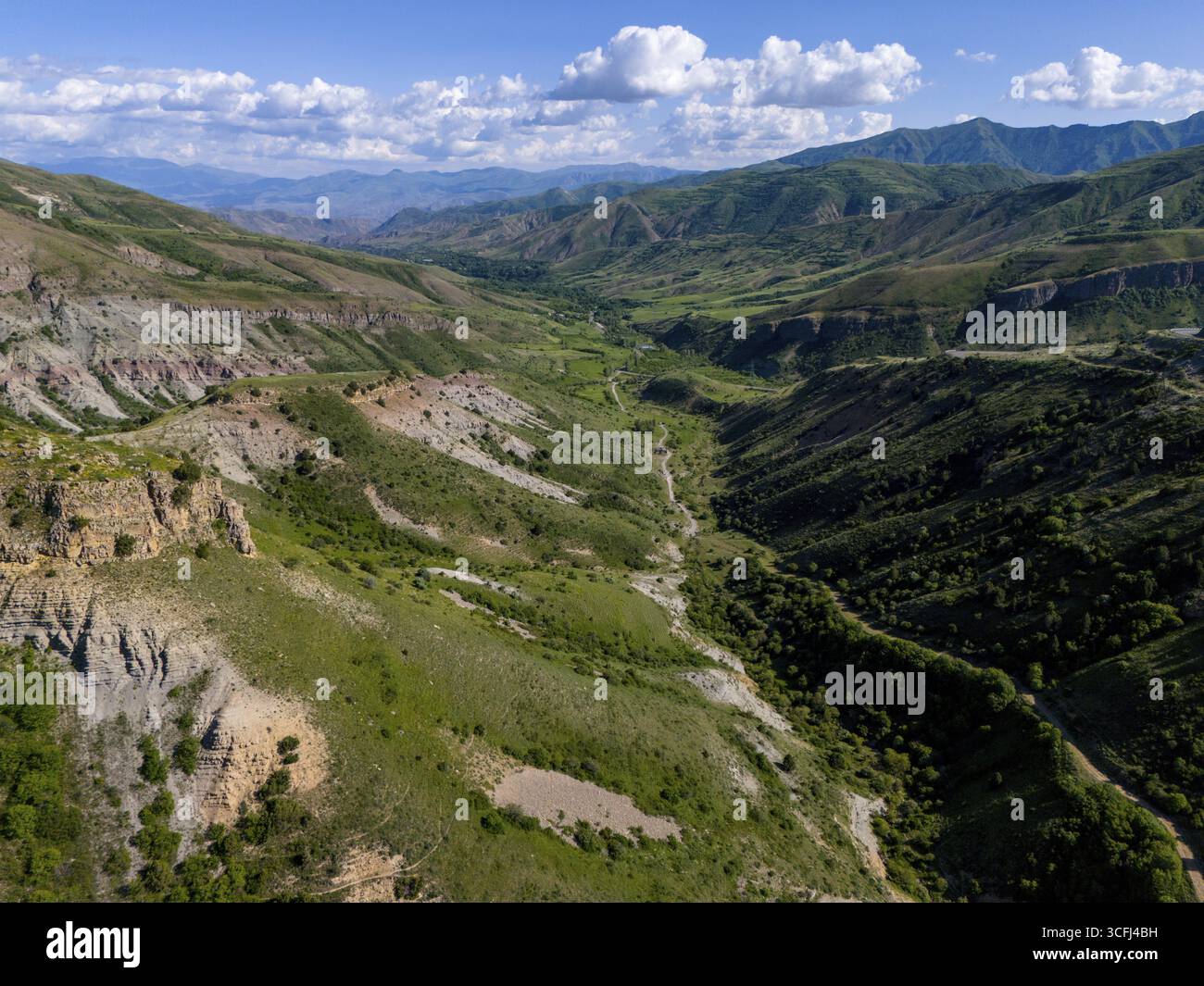 Aerial view mountain slopes cloud hi-res stock photography and images ...