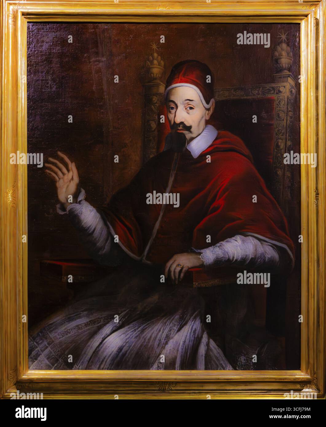 Oil painting of Pope Alexander VII (1655-1667), the only surviving 15th ...