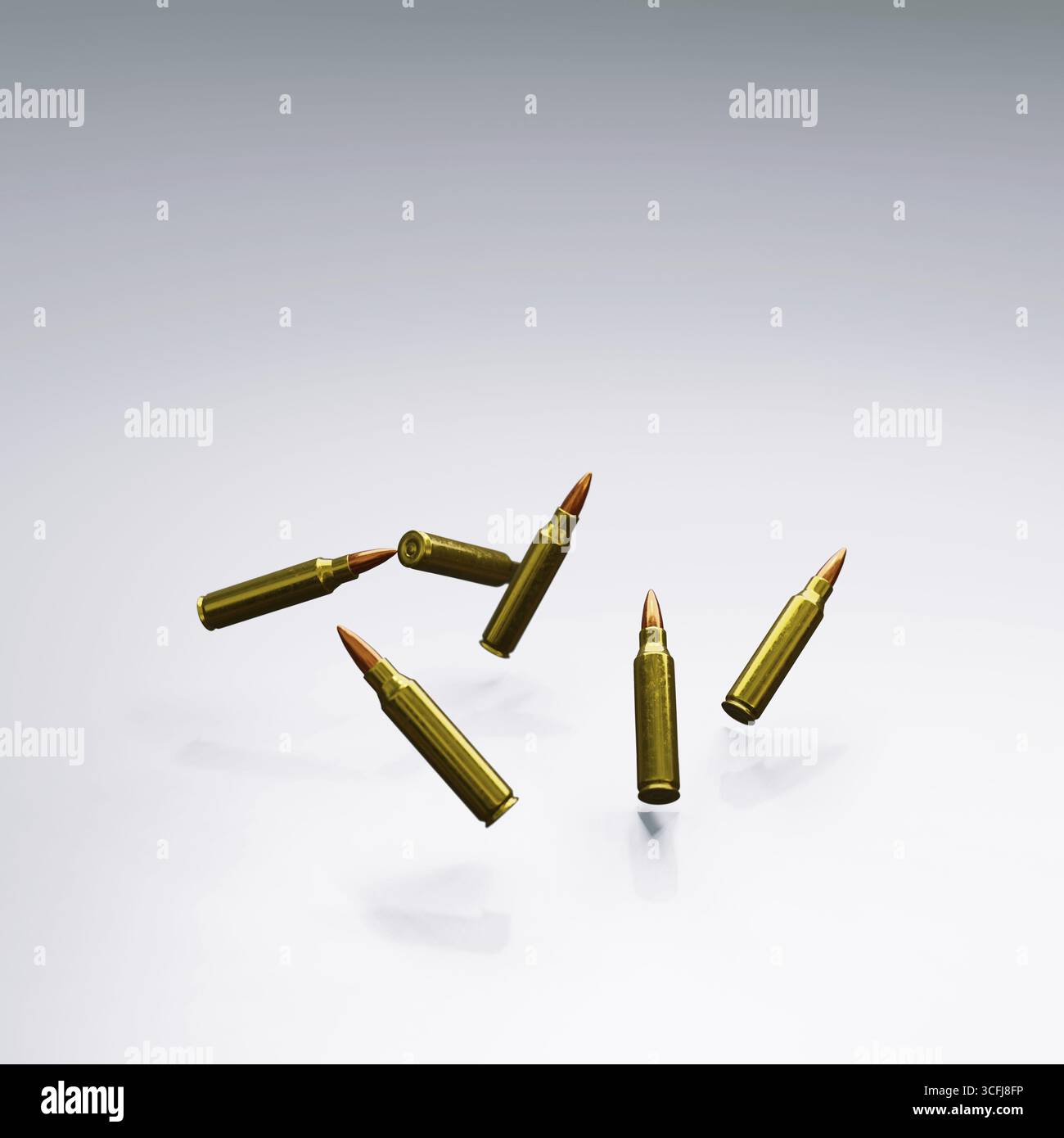 3d render rifle gun dropping hi-res stock photography and images - Alamy