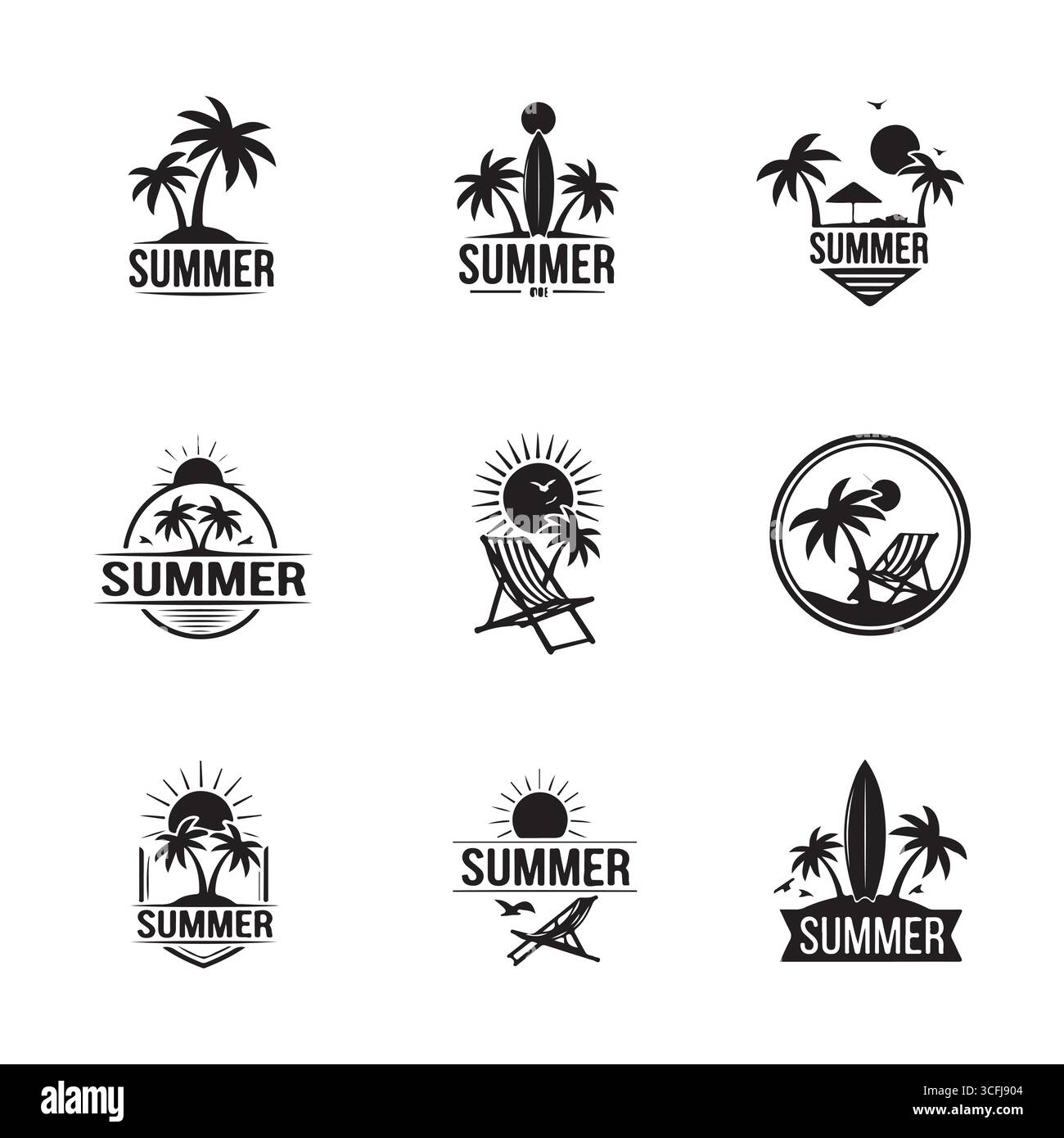 Vacation vibes vector vectors hi-res stock photography and images - Alamy