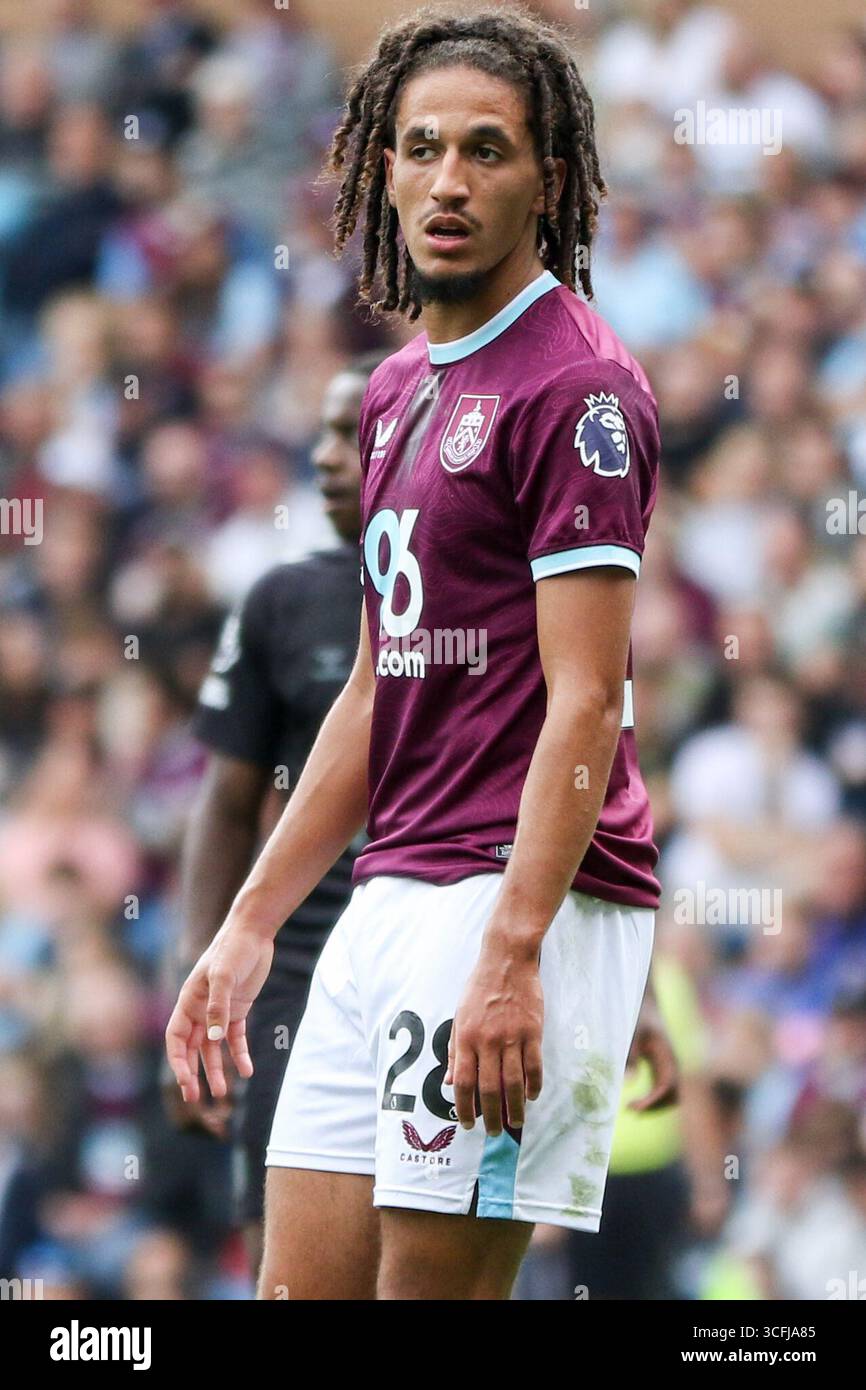 Hannibal Mejbri (28 Burnley) during the Premier League match between ...