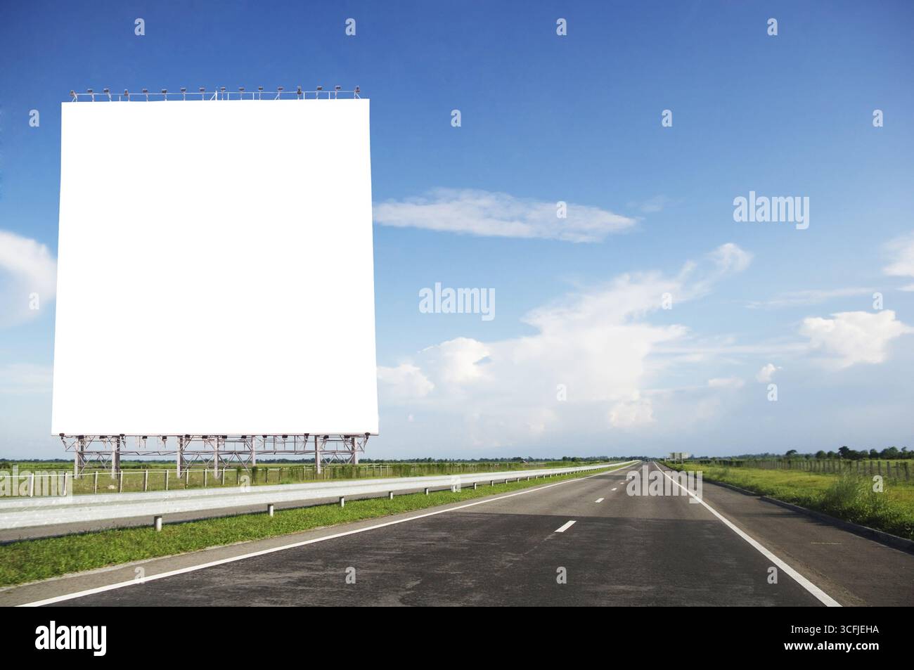 An image manupulations of huge billboard on the road, for road safety ...