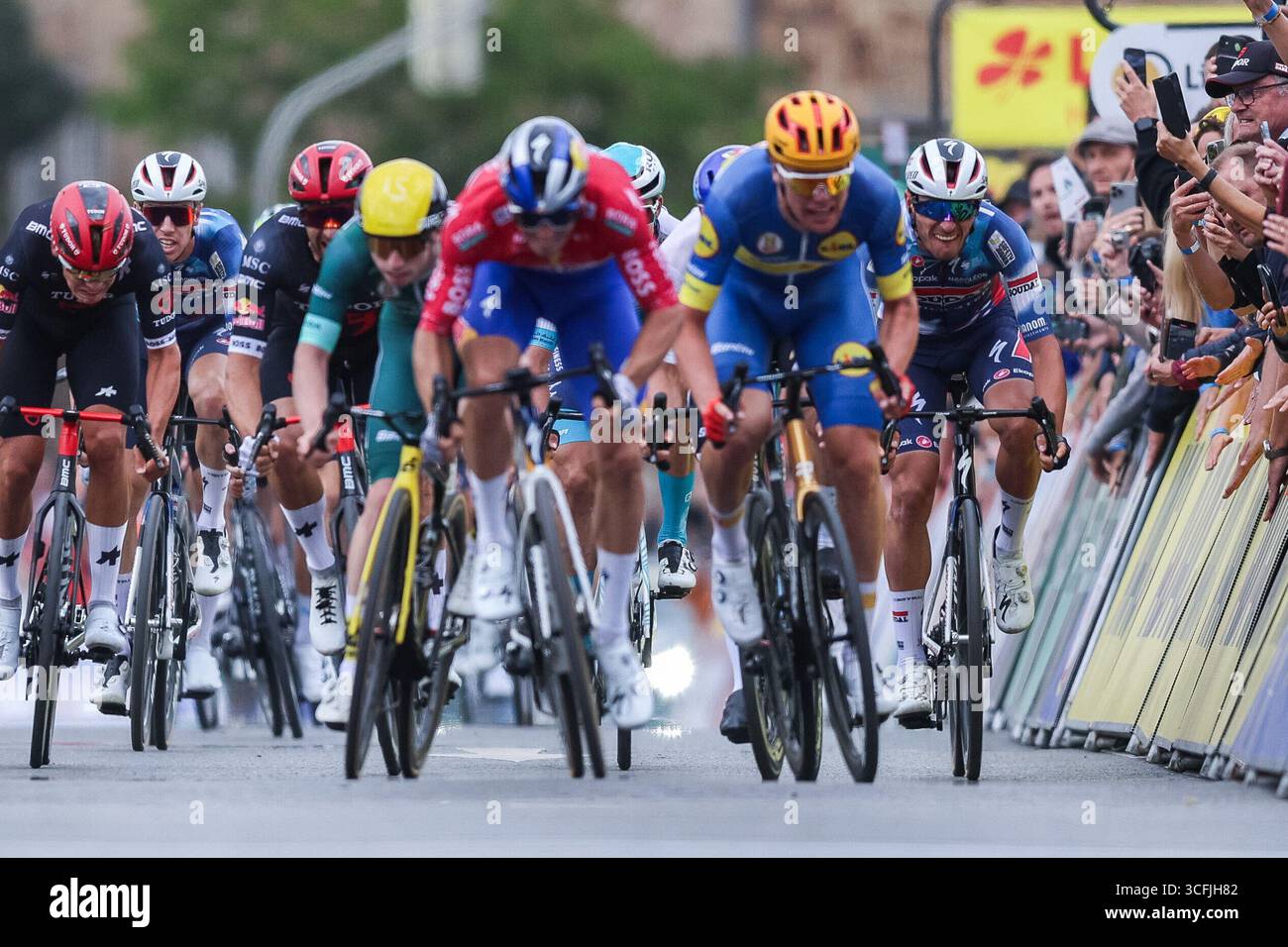 Germany. 23rd Aug, 2025. Radsport UCI ProSeries Men Elite LIDL ...