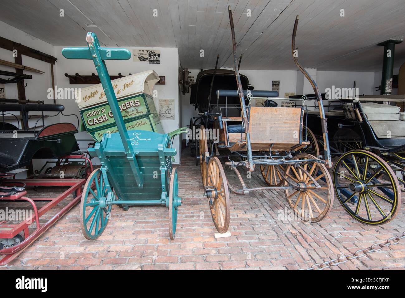 Beamish Museum cart collection---old horse-drawn carts on display at ...