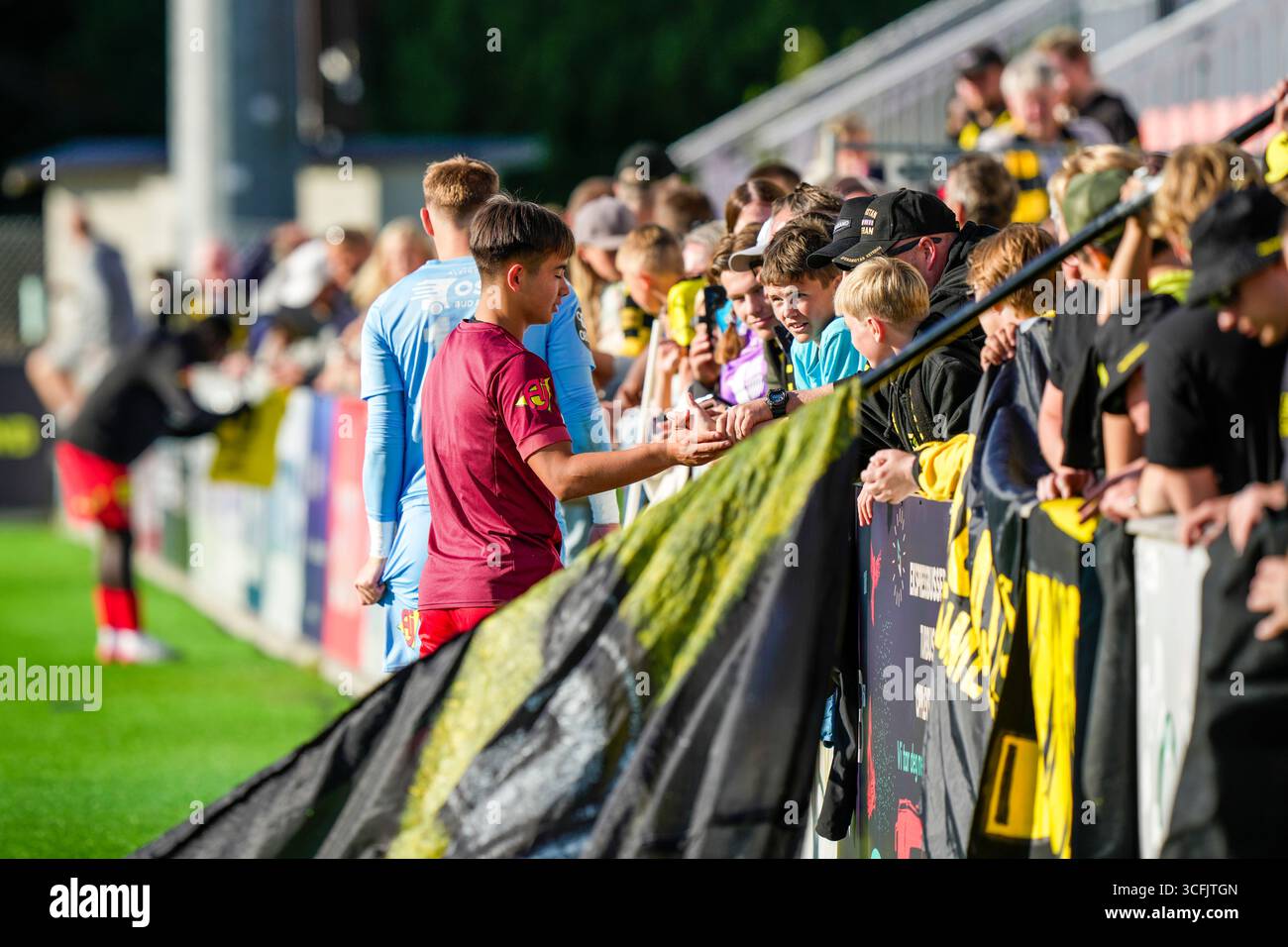 Raufoss 20250823. Lillestrøm's Harald Woxen after the 1st division ...