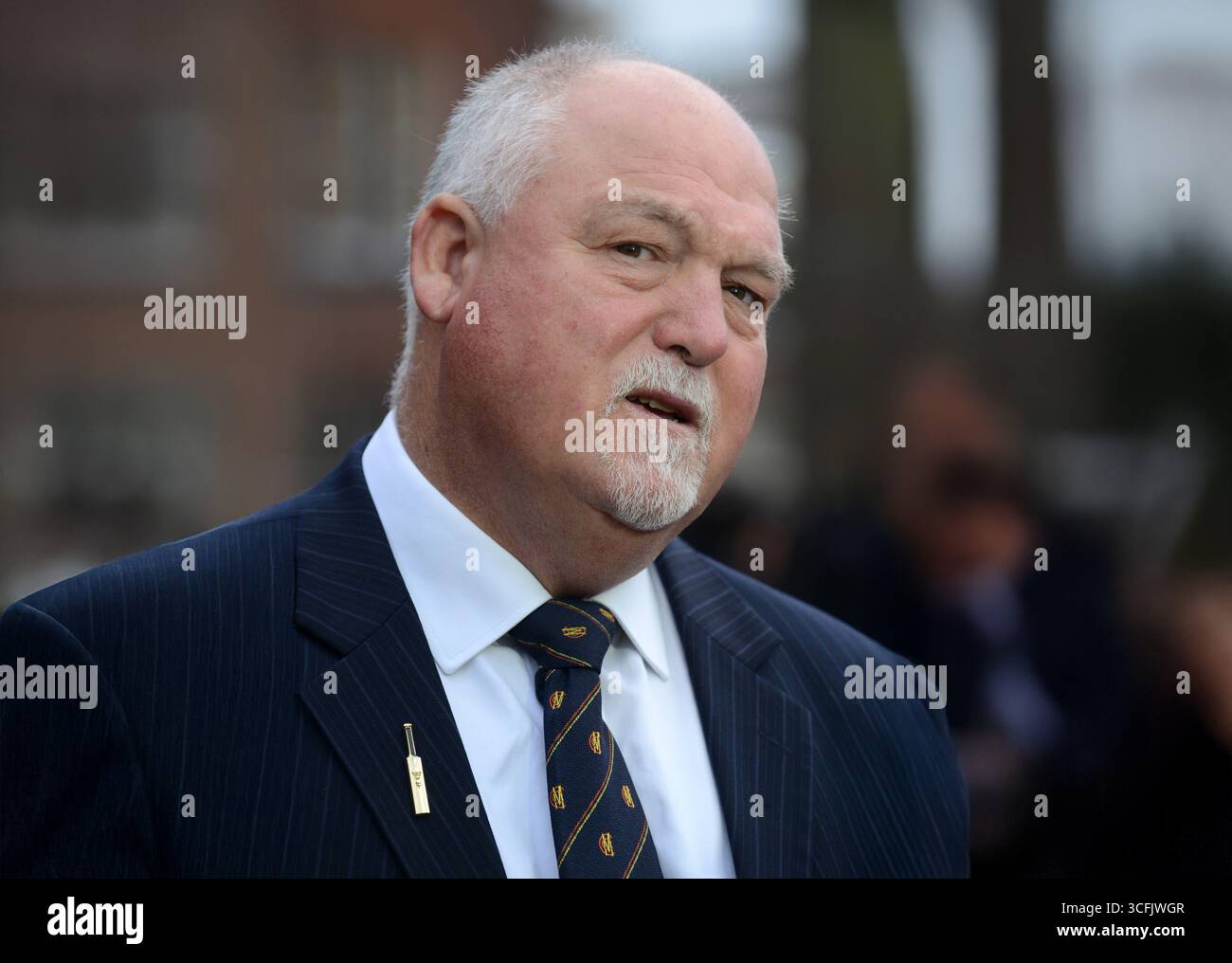 Former England cricket captain Mike Gatting arriving at St Peter's ...