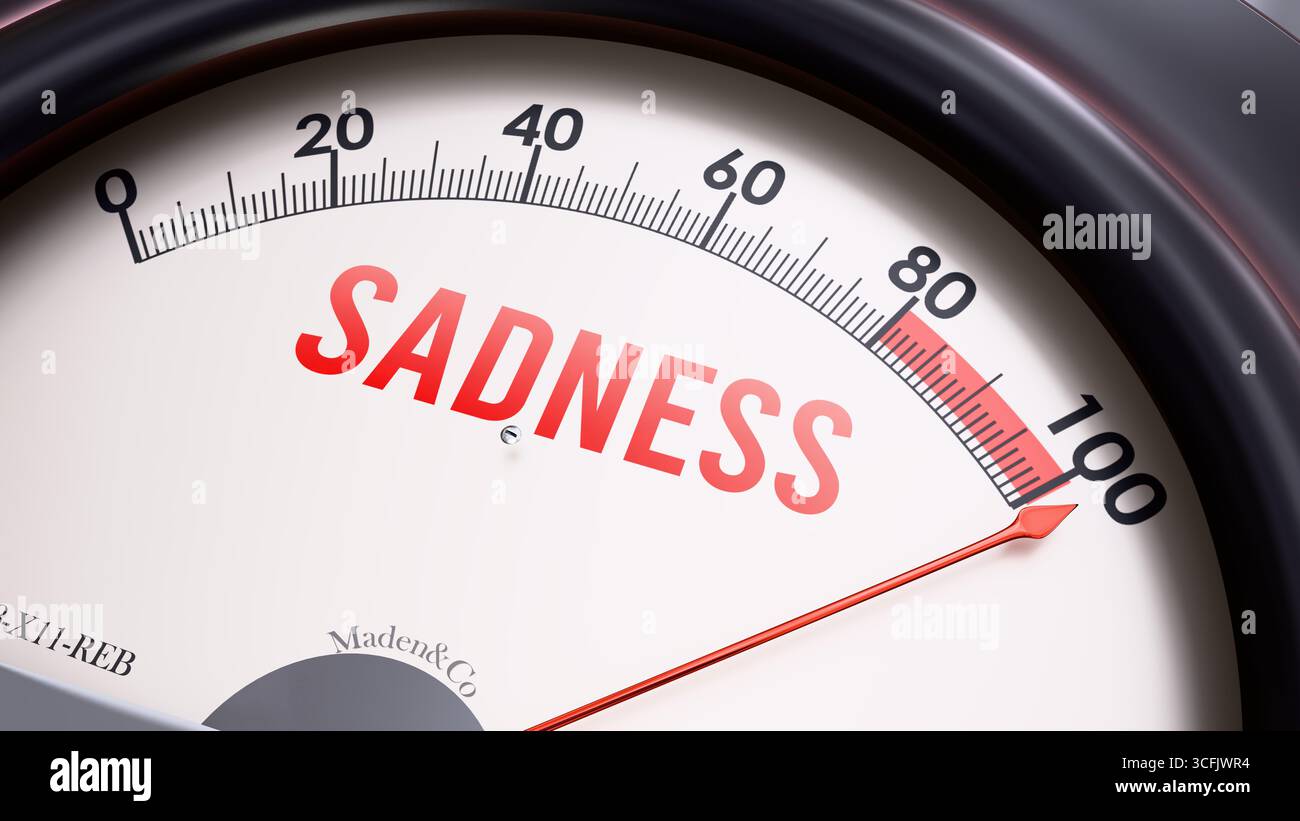 Showing a very high level of sadness hi-res stock photography and ...